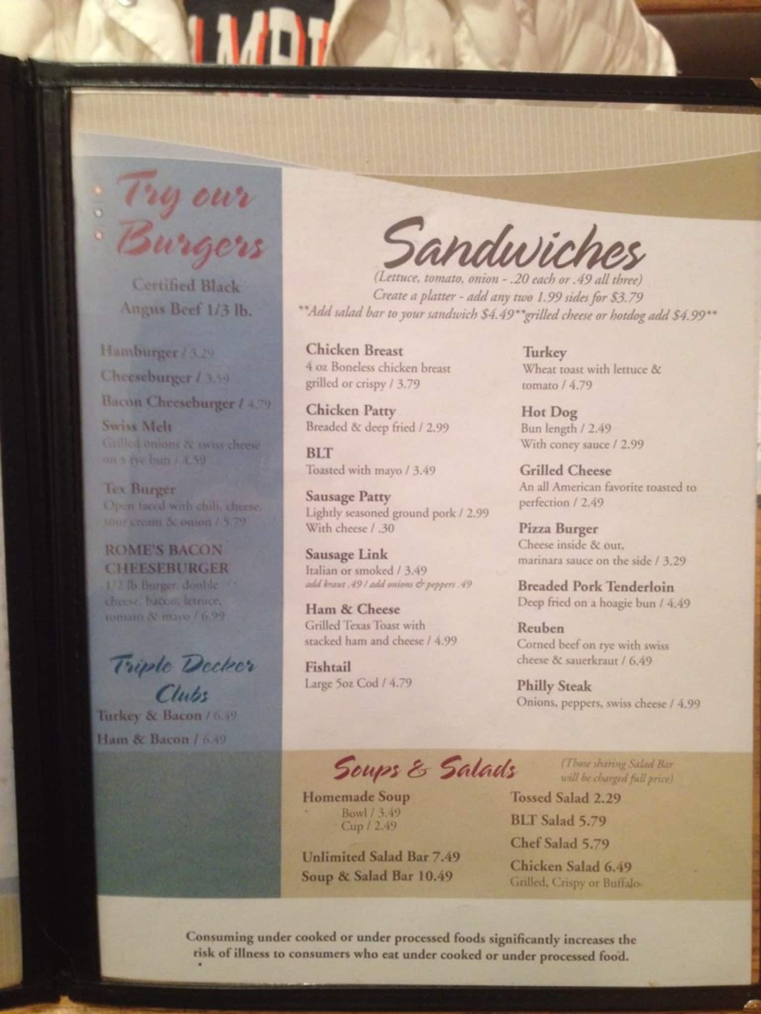 Menu at Lori's Family Restaurant, Caldwell