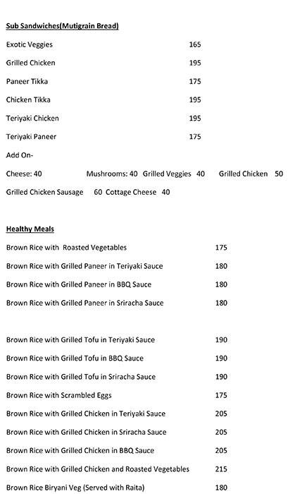 Menu at Health Kitchen By Capoor & Sons, Lucknow