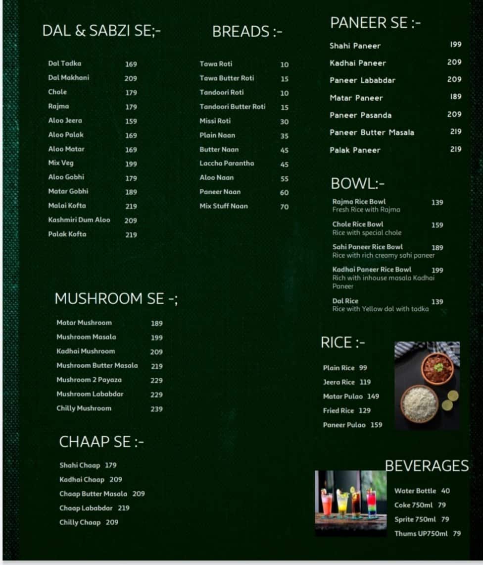 Menu of Masala Express, Laxmi Nagar, New Delhi