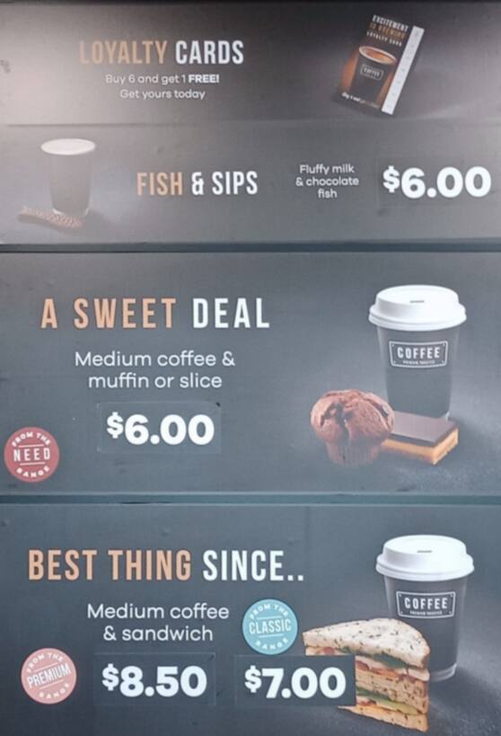 Menu at On The Run Cafe, Auckland, Mobil, Corner of Sunnybrae Road ...