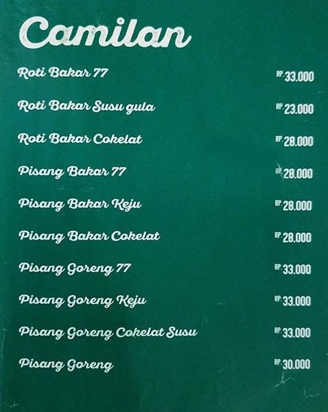 Menu at Gerai Es Teler 77 Bintaro Plaza restaurant, Tangerang, Jalan ...