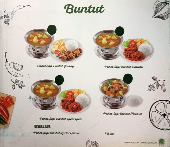 Carta del restaurante Es Teler 77 - Gandaria City Mall, South Jakarta ...