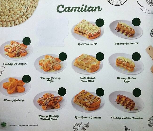 Carta del restaurante Es Teler 77 - Gandaria City Mall, South Jakarta ...