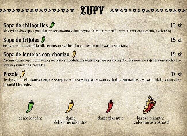 Loco Mexicano Menu, Menu podniku Loco Mexicano, Ochota, Warszawa ...