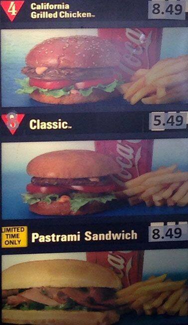Menu at Fosters Freeze restaurant, Napa, W Imola Ave