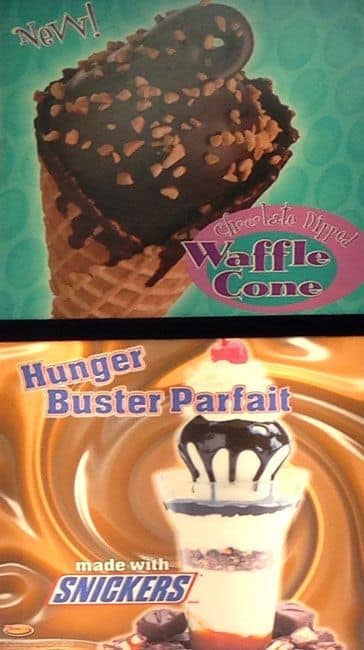 Menu at Fosters Freeze restaurant, Napa, W Imola Ave