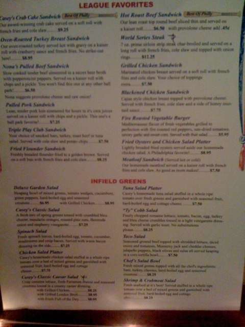 Menu at Great American Pub, Paoli, 516 East King Road
