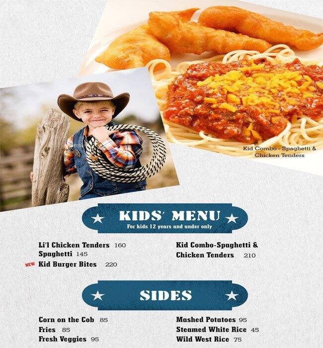 Menu at Wild West Roadhouse Grill BBQ, Mandaluyong, -6003