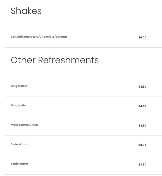 Menu at Curry Workz restaurant, Upper Hutt