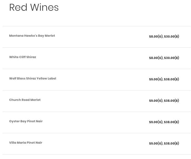 Menu at Curry Workz restaurant, Upper Hutt