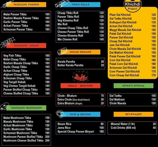 Menu of Khalsa Veg, Baner, Pune