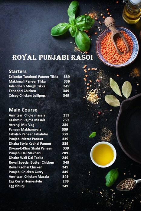 Menu of Royal Punjabi Rasoi, Sohna Road, Gurgaon