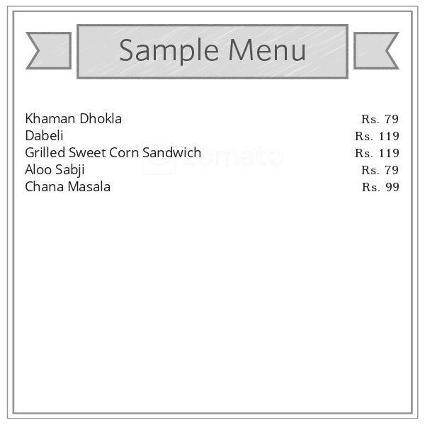 Menu of Jalaram Food's, Siba Bazaar, Cuttack