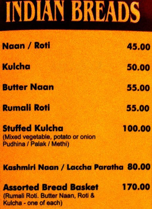 Menu at Mysore Memories Restaurant, Mysuru