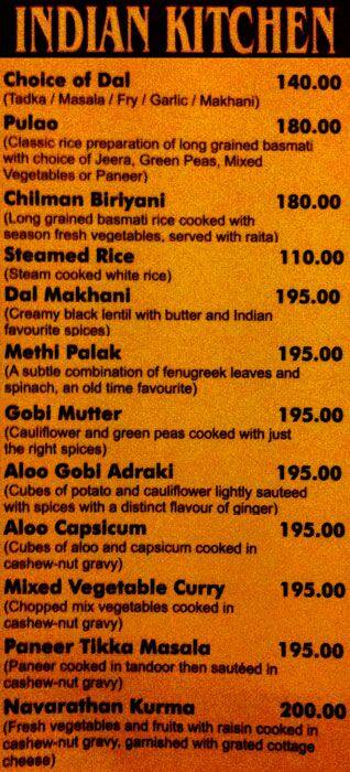 Menu at Mysore Memories Restaurant, Mysuru