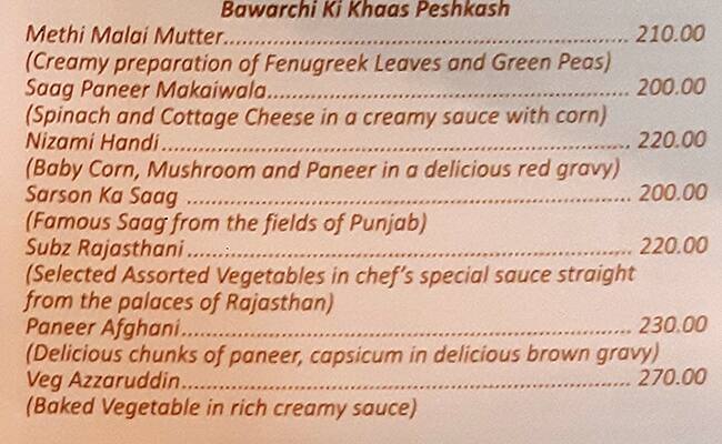 Menu at Classic Comfort Hotel, Mumbai, Film City Rd