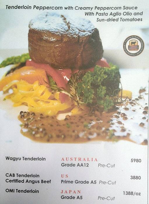 Menu at Melo's Steakhouse Westgate Alabang, Muntinlupa, Lot 41