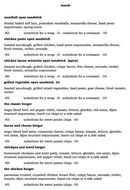 Menu at Ou Meul Welgemoed cafe, Cape Town, Welgemoed Forum