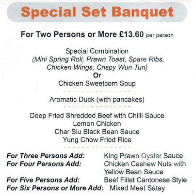 Menu at Loon Wah Chinese Takeaway fast food, Edinburgh