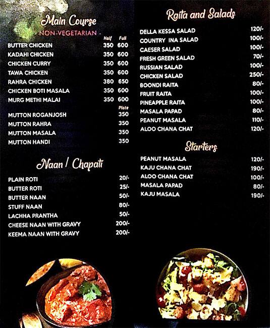 Menu at Rebels Chill Cafe, Amritsar