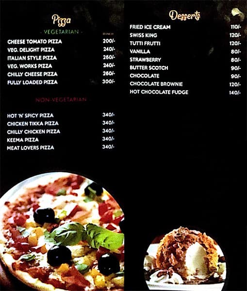 Menu at Rebels Chill Cafe, Amritsar