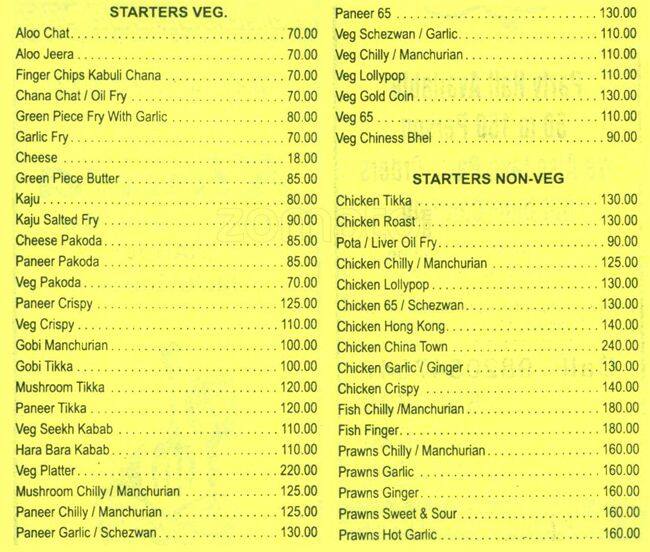 Kinara Menu, Menu for Kinara, Chandivali, Mumbai - Zomato