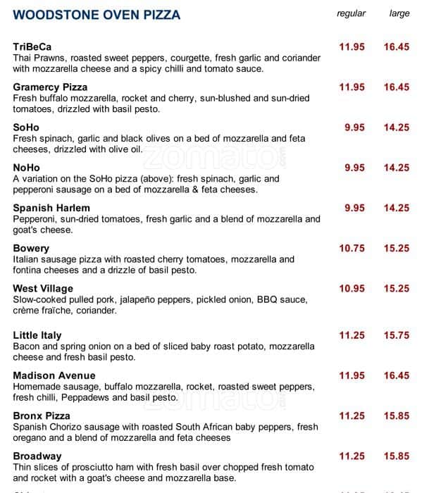 Menu at Gotham Cafe Ltd.,, Dublin