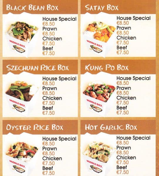 Menu at Aroma Chinese Takeaway restaurant, Dublin