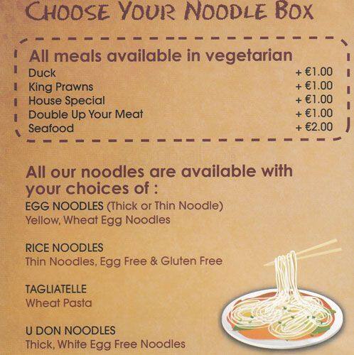 Menu at Aroma Chinese Takeaway restaurant, Dublin