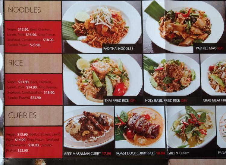 Holy Basil, Parramatta, Sydney का मेनू - Urbanspoon/Zomato