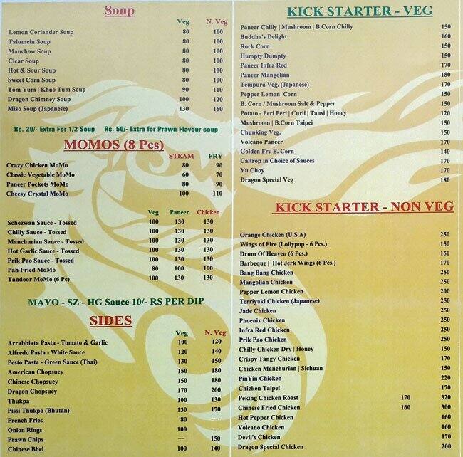 Dragon Flames Menu, Menu for Dragon Flames, Sri Krishnapuri, Patna - Zomato