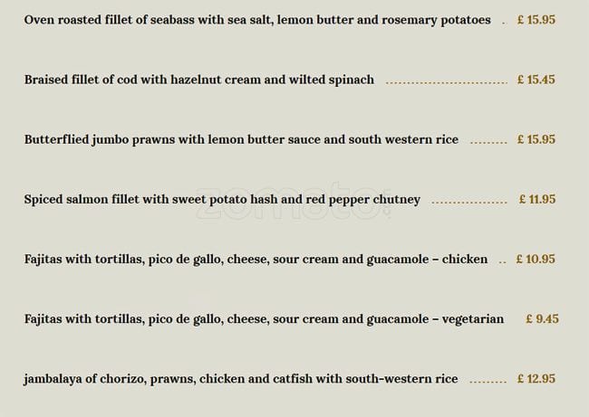 Menu at SPIZZICO restaurant, Barnet