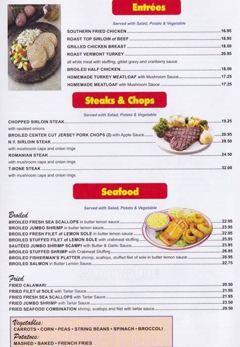 Menu at Utopia restaurant, West New York, 267 Amsterdam Ave