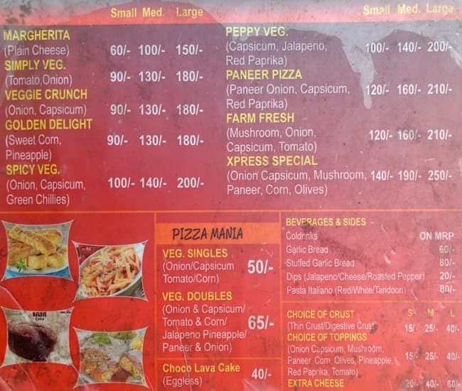 Baweja's Burger Xpress Menu - Zomato