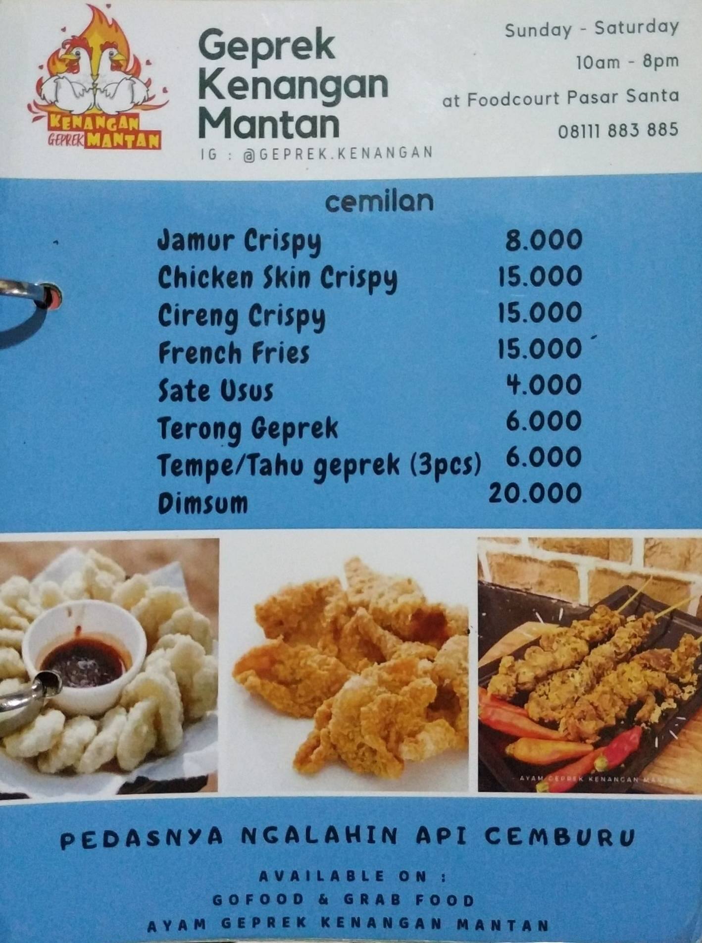 Carta del restaurante Warmindo Pecandu Kopi, Bangka, South Jakarta