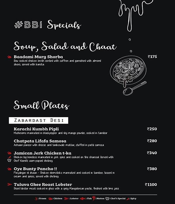 Menu of Booze Buzz Inhouse, Chandrasekharpur, Bhubaneshwar