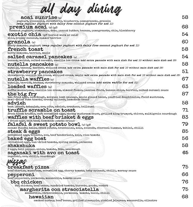 Menu of Stomping Grounds, Jumeirah 1, Dubai