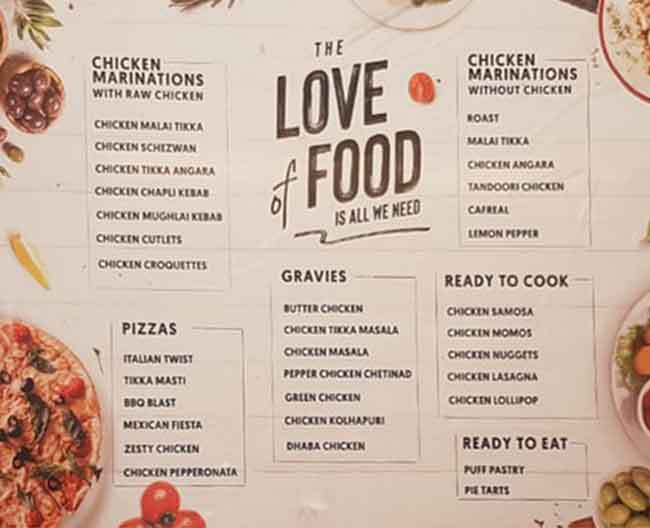 Menu of Royal Foods, Calangute, Goa