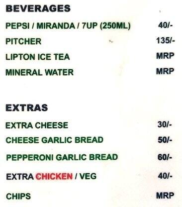 Menu at Quiznos, Kanathur, Mayajaal Multiplex