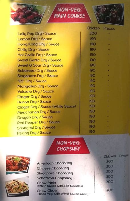 Menu at Sudit Su's Chinese Restaurant, Pune, Kshitijrekha Apartment