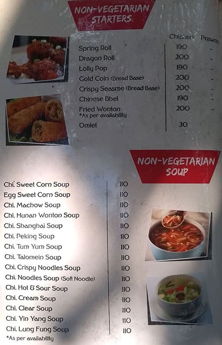 Menu at Sudit Su's Chinese Restaurant, Pune, Kshitijrekha Apartment