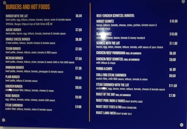 Menu at Country Cob Bakery - Boronia, Bayswater