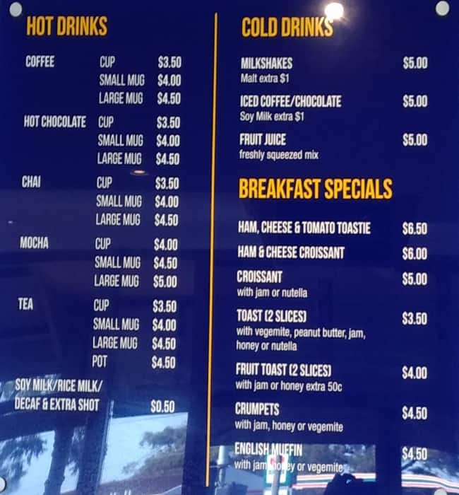 Menu at Country Cob Bakery - Boronia, Bayswater