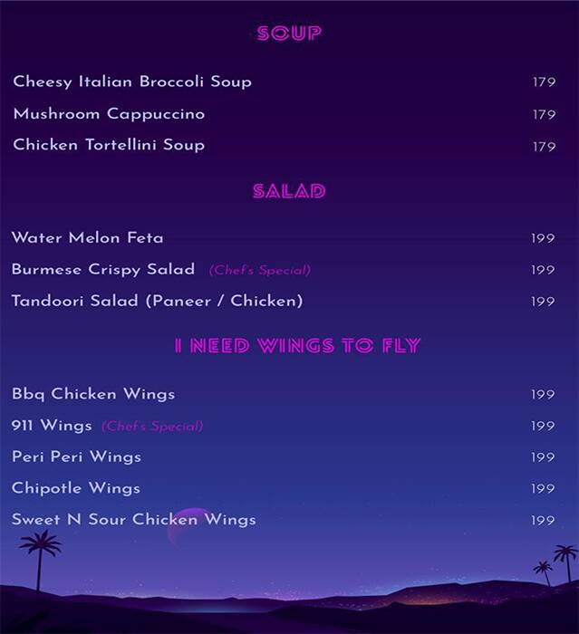 Menu of LIIT - Live IIT Today, Balewadi, Pune