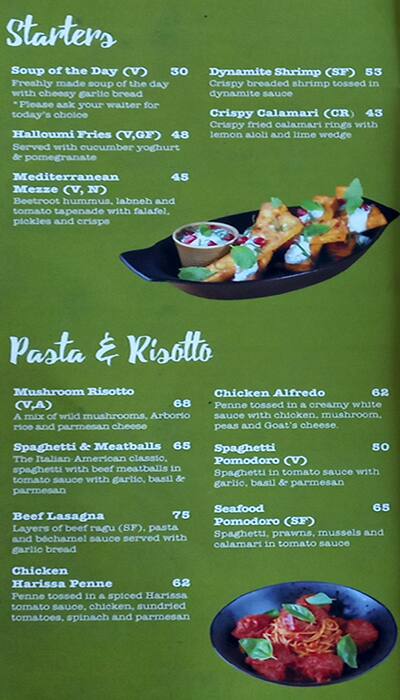 Menu of Nuevo - Premier Inn Dubai - Premier Inn Dubai, Dubai Silicon ...