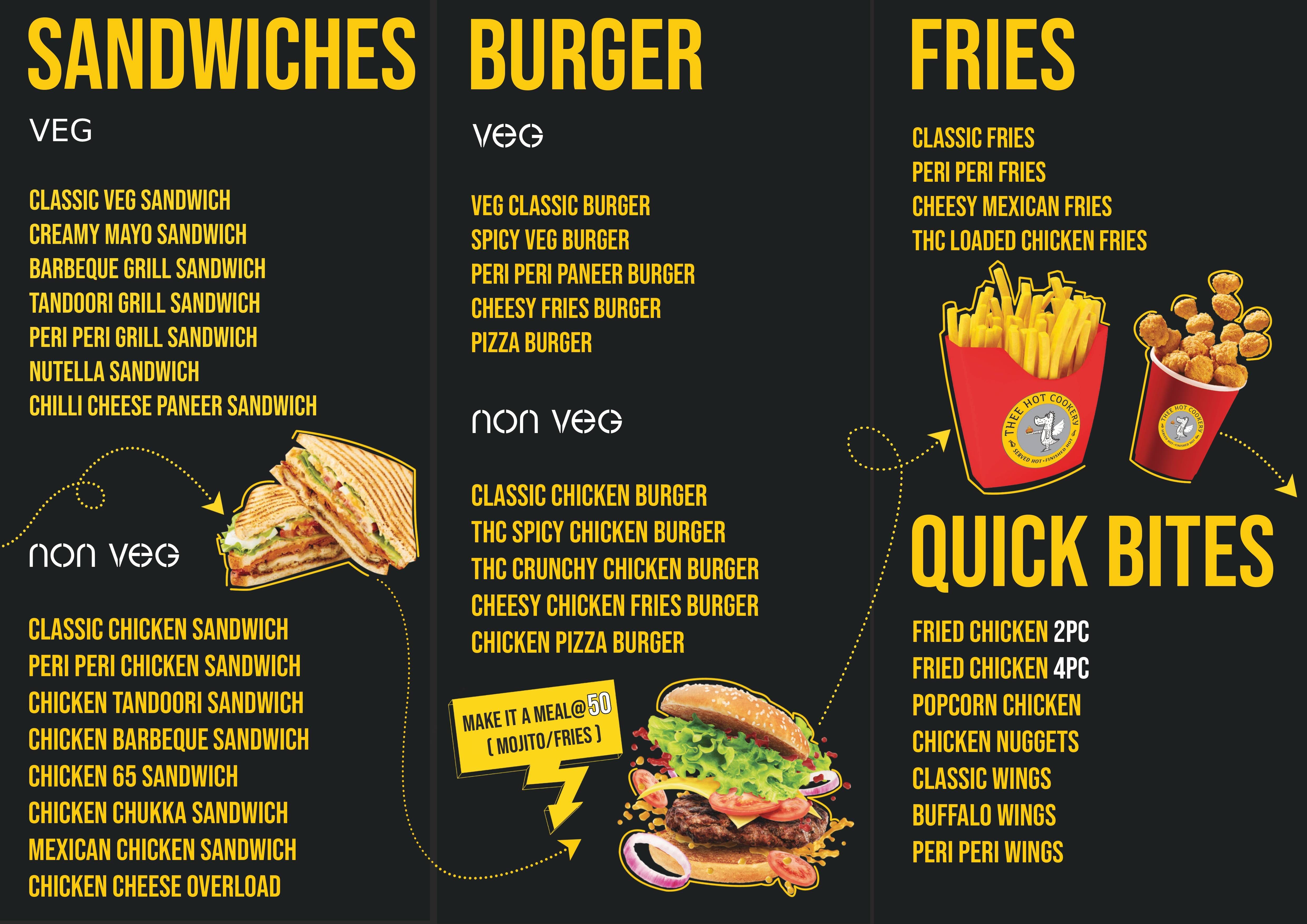 Menu of Thee Hot Cookery, Ramapuram, Chennai