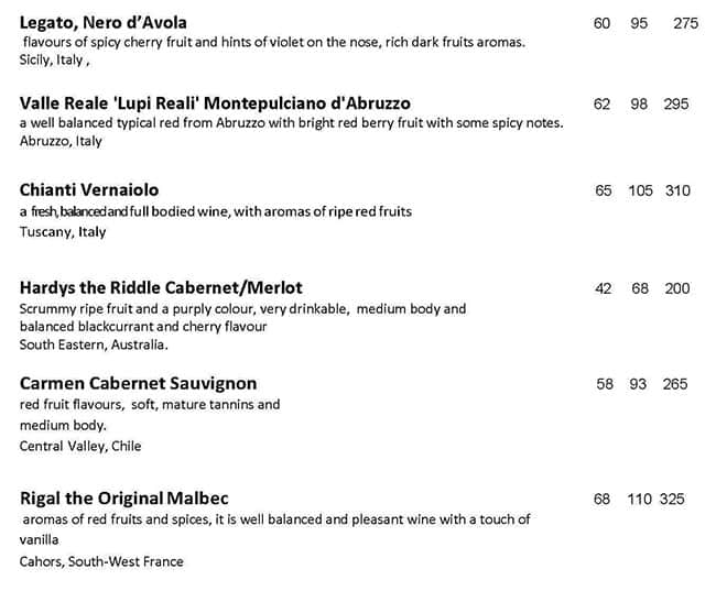 Menu at Pullman Dubai Jumeirah Lakes Towers restaurant, Dubai