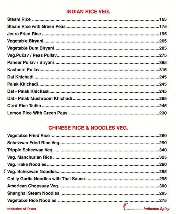 Menu at Regency Restaurant, Bar & Banquet Hall, Ulhasnagar, Sadhu ...