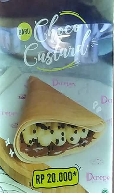 Menu at D'crepes, South Jakarta, Food district. Mall Ambassador lt.4