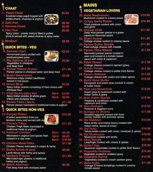 Punjabi Rasoi Menu, Menu for Punjabi Rasoi, Bundoora, Melbourne ...